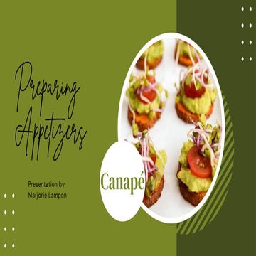 Preparing Appetizer | PPT