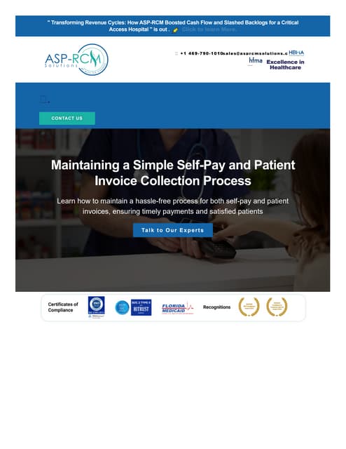 Networth RCM: Patient Self- Pay Collection | PPTX