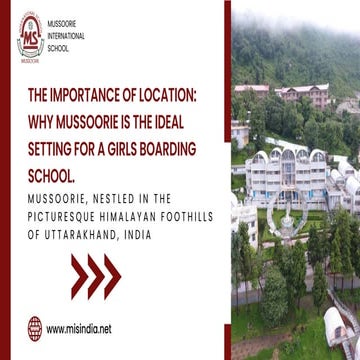 why massorie is ideal setting for girls boarding school | PDF