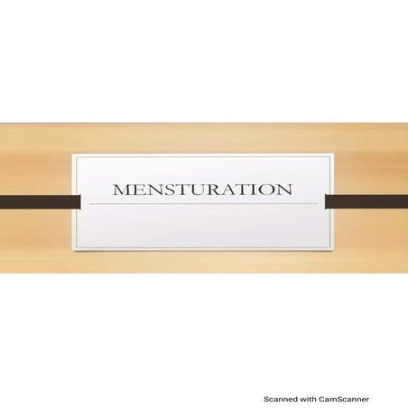 MENSTURATION | PDF