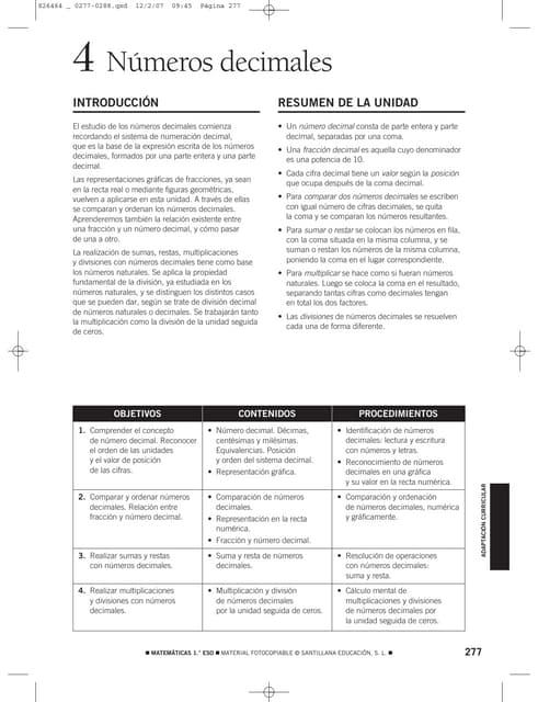 Decimales: Suma, Resta, Multiplicación y División de Decimales | PDF