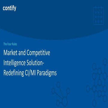 Market and Competitive Intelligence Solution- Redefining CI/MI ...