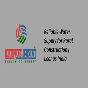 A Practical Guide to Building Water Supply Systems for Rural ...