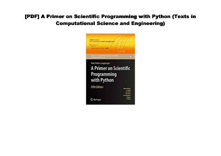 texts in computational science and engineering pdf