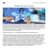 Health Care eCommerce | PDF | Household Supplies | Shopping