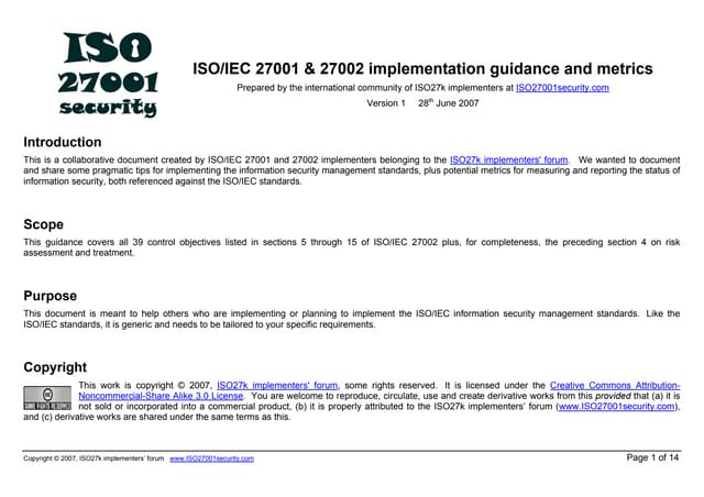 pdfcoffee.com_iso-iec-27002-implementation-guidance-and-metrics-pdf ... pdfcoffee.com_iso-iec-27002-implementation-guidance-and-metrics-pdf ...