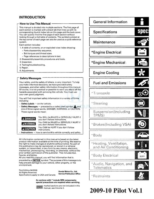 Honda/ Acura OBD1 Code List (PDF) | PDF