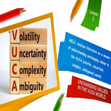 VUCA: Unchanging Values in the VUCA World | PPTX