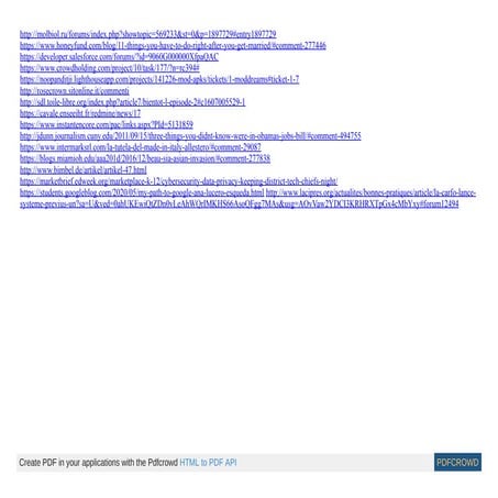 List of High DA PA Backlinks | Instantant Approval Backlinks | PDF | Technology & Computing