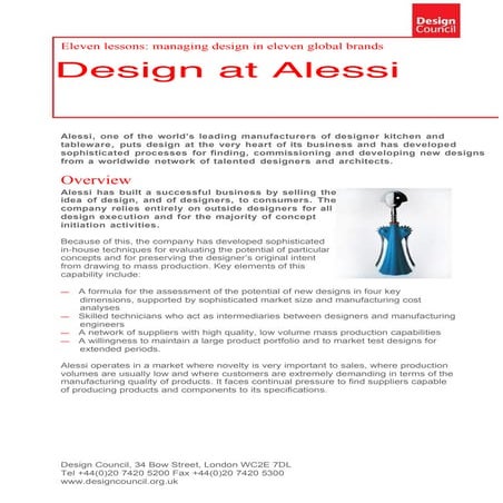 Design at Alessi | DOC