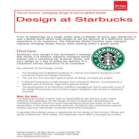 Design at Starbucks | DOC