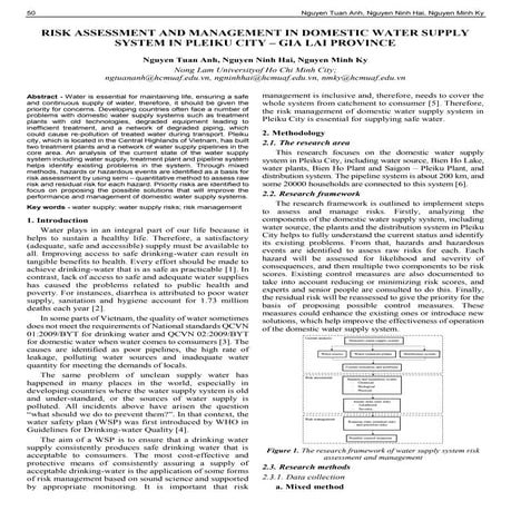 Đánh giá rủi ro nước cấp tại Pleiku | PDF
