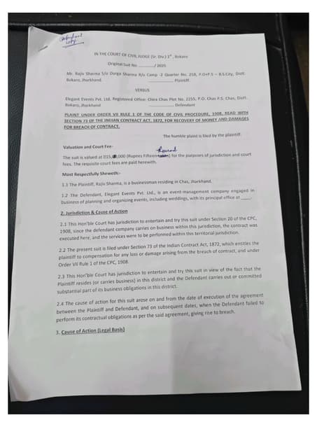 Sample format for legal notice for divorce | PDF