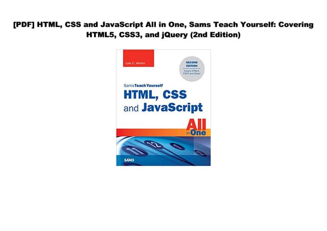 Audiobook Html Css And Javascript All In One Sams Teach Yourself