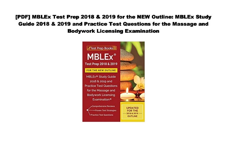 [Read] MBLEx Test Prep 2018 & 2019 for the NEW Outline: MBLEx Study G…