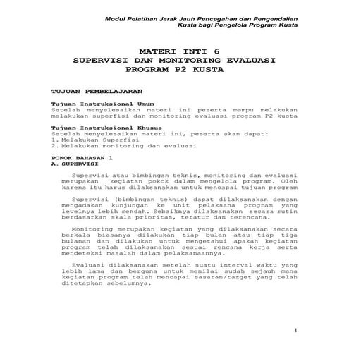 Pdf mi 6 pb 1 supervisi | PDF