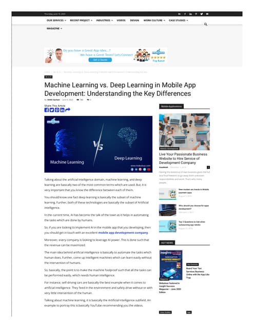 The Use Artificial Intelligence Machine Learning Web Development.pdf