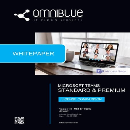 MS Teams Standard vs MS Teams Premium - Comparison Guide | PDF