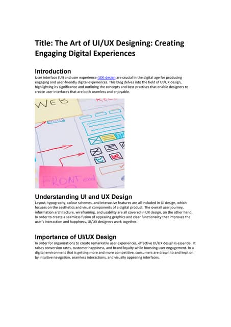 Ui Ux Design Presentation Ppt