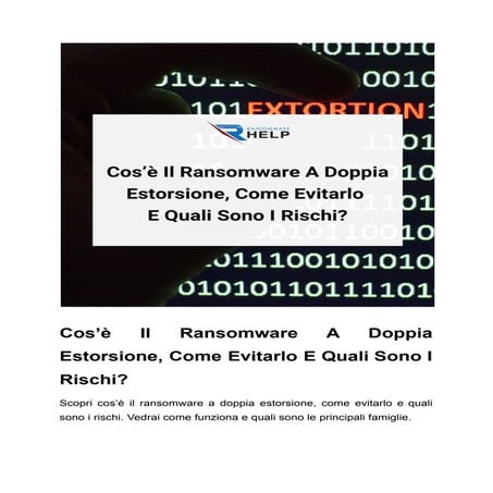 Ransomware Definizione: Cos’è E Perchè È Pericoloso.pdf