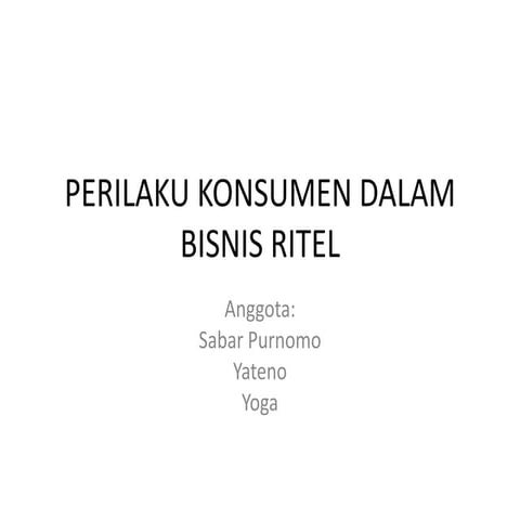 Manajemen Bisnis Ritel Pptx