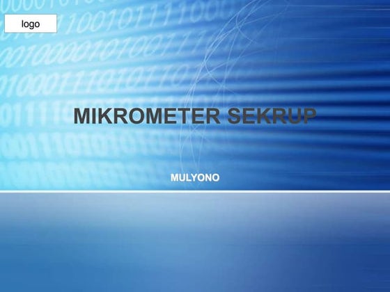 Mikrometer sekrup | PPTX