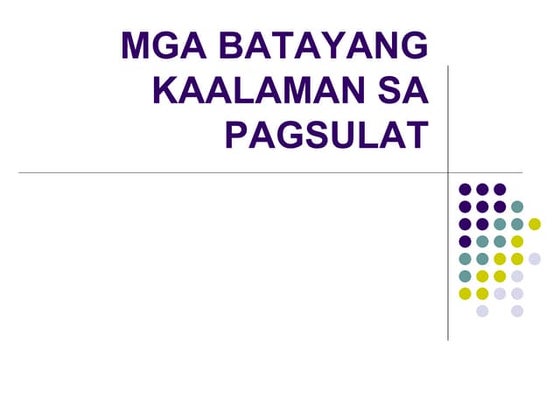 Layunin sa pagsulat -Filipino | PPTX