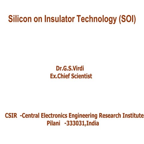 CMOS VLSI Fabrication Technology: From Lithography to Advanced CMOS ...