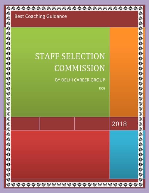 SSC ( STAFF SELECTION COMMISSION ) PRESENTATION | PPTX