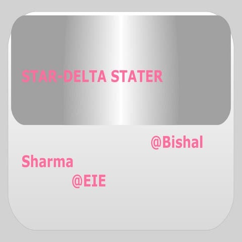 Pdf star delta stater | PDF