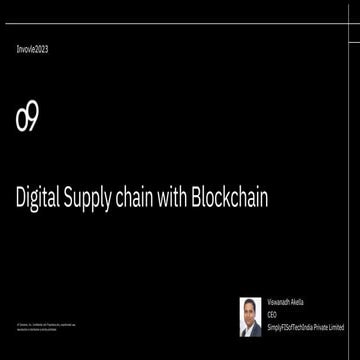DIGITAL SUPPLY CHAIN WITH BLOCKCHAIN | PDF