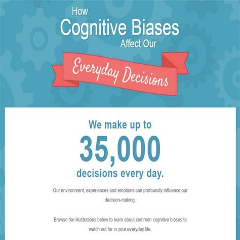 10 Cognitive Biases that affect your everyday decisions | PDF