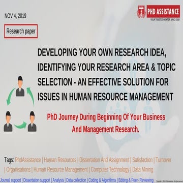 Developing Your Own Research Idea, Identifying Your Research Area ...