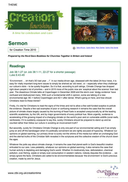 Creation | PPT | Christianity | Religion & Spirituality