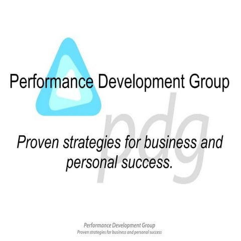 PDG Credentials | PPT | Business Administration | Business