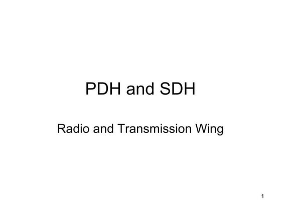 SDH Frame Structure | PPT