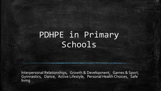 Pdhpe | PPTX | Primary Education | Education