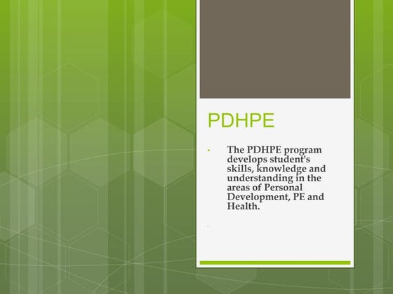 PDHPE | PPT