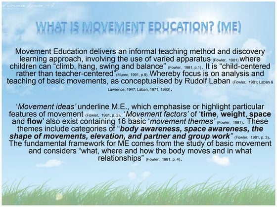 Movement Education Framework | PPT | Education