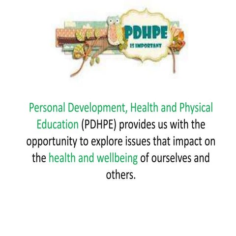 Pdhpe rationale | PPTX