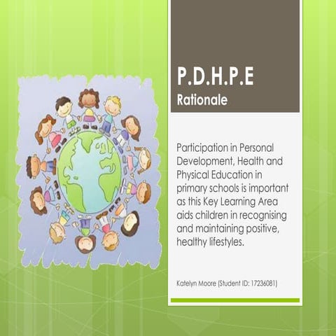 PDHPE Rationale | PPTX