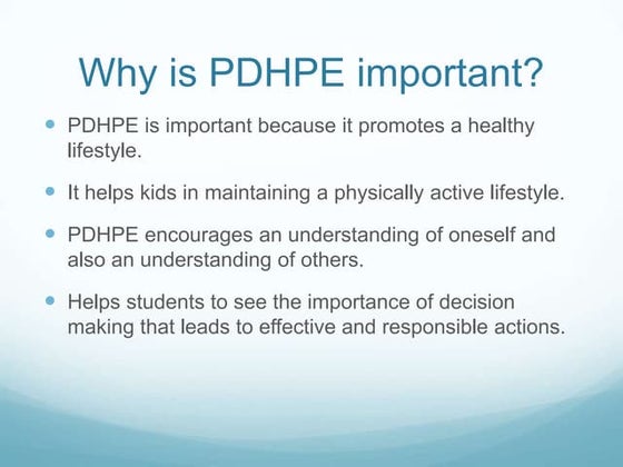 PDHPE | PPT