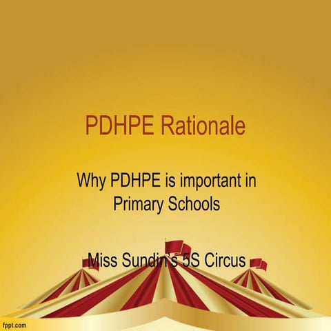 Pdhpe primary school rationale | PPTX