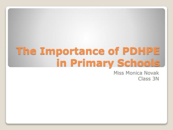 Pdhpe | PPTX | Primary Education | Education