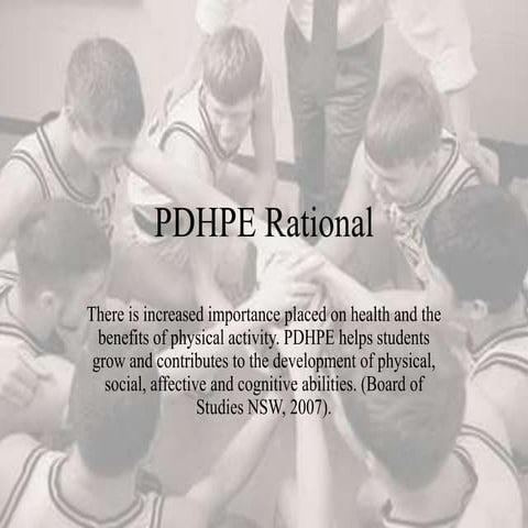 Pdhpe Rationale | PPT