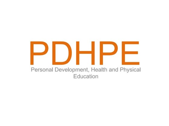 Pdhpe rationale | PPTX