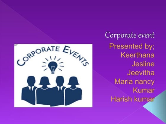 5 key elements of any event | PPTX | Business | Business and Finance