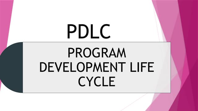 Program development life cycle | PPTX