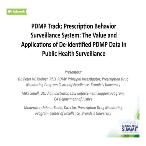 Pdmp 4 kreiner small | PDF | Substance Abuse | Diseases and Conditions