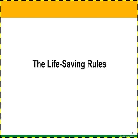 PDO_LSRs_notes_Life_Saving_Rules_presentation | PPT